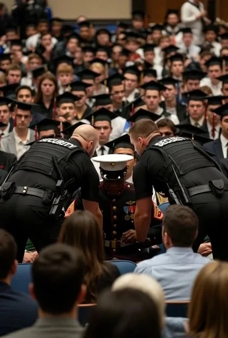 Two guards confronted a marine at his son’s graduation — what followed ...